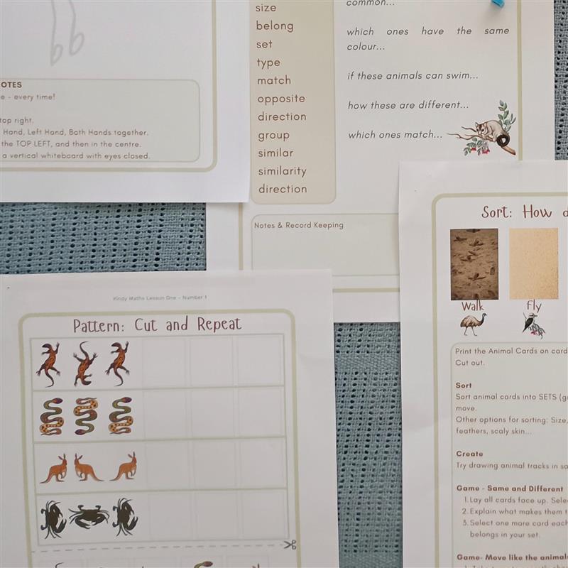 Simply Homeschool | Kindy Maths Workbook Set 1 – Ants PDF